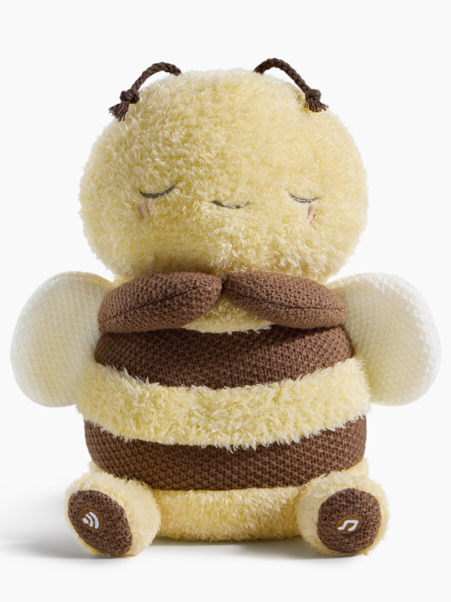 331985, Мягкая игрушка пчелка Happy Baby Sleepy Bee, комфортер для новорожденных, интерактивная мягкая игрушка для сна