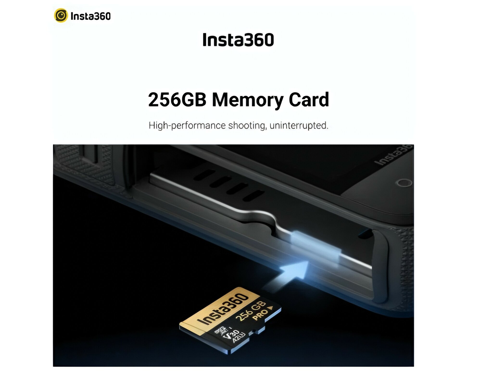Insta360 Memory Card: Карта памяти 256GB Micro SD (Оригинал)