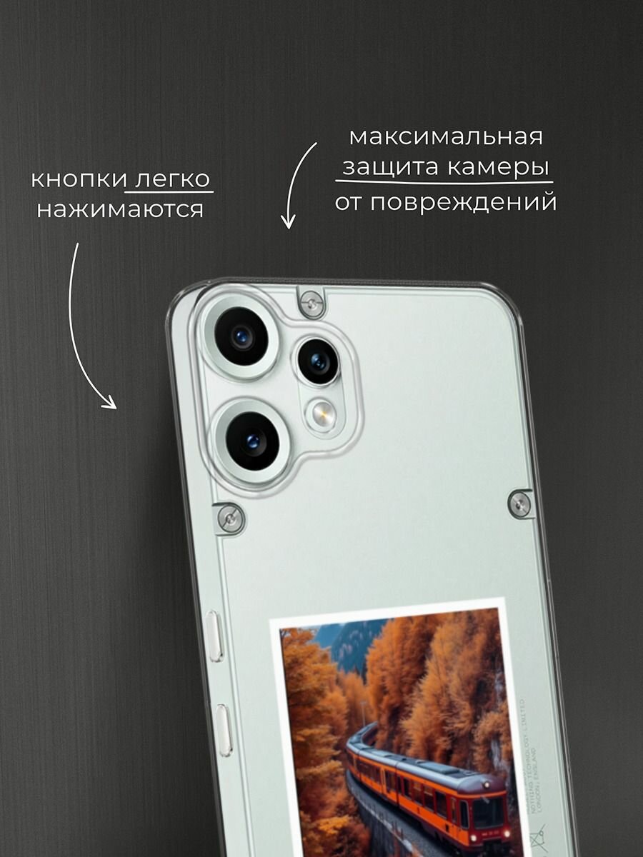 Чехол на CMF Phone 2 Pro / CMF Фон 2 Про с принтом Дорога в осень — фото 1