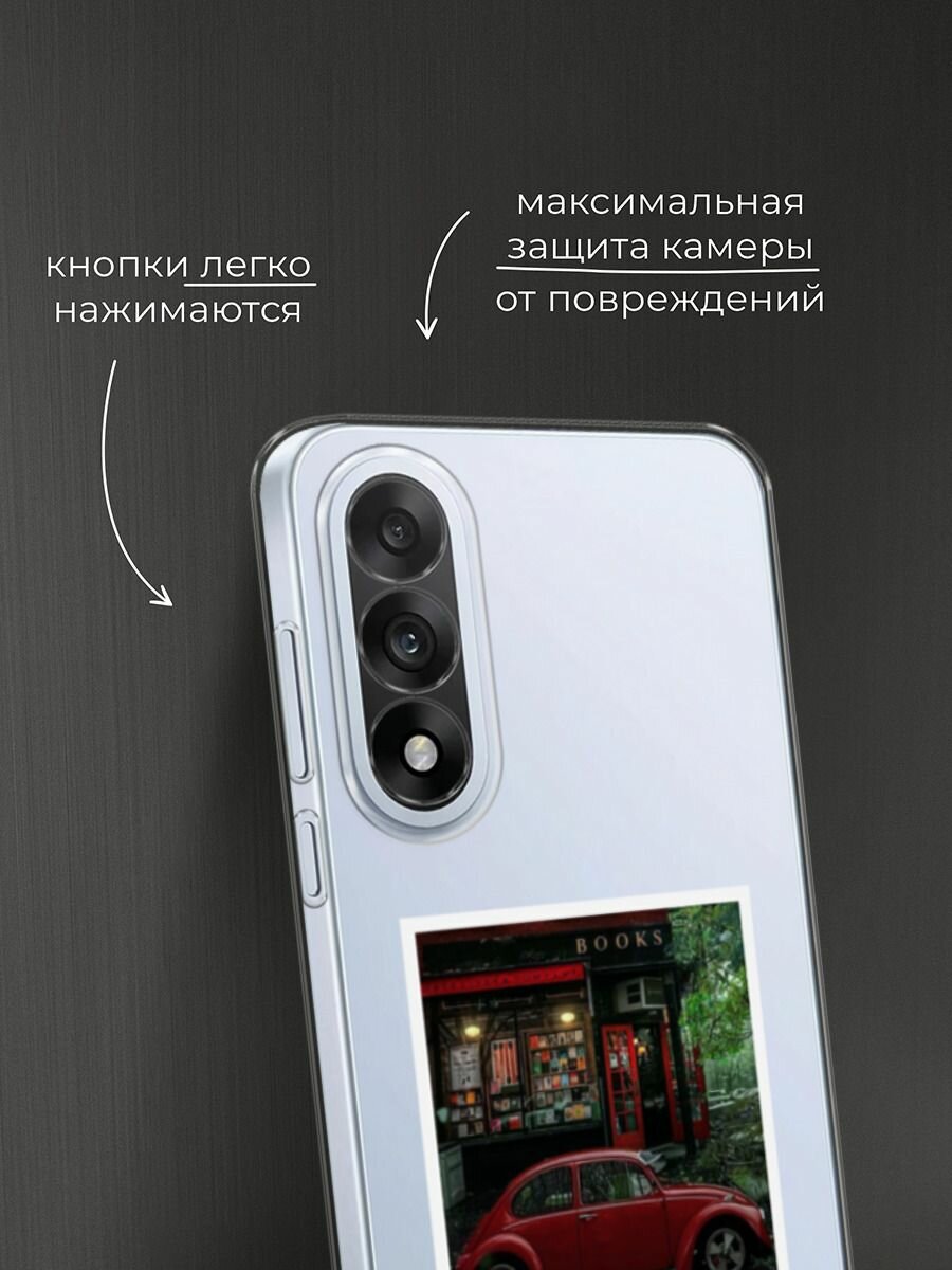 Чехол на OnePlus Nord 5 / Ван Плас Норд 5 с принтом Осенний палароид красный — фото 1