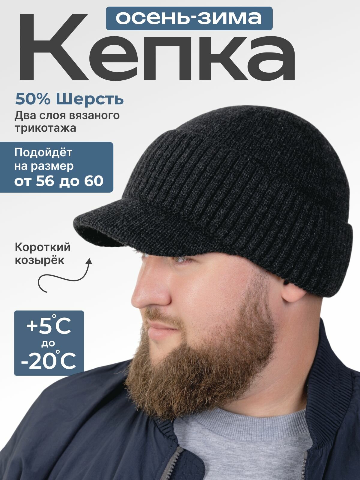Кепка для велоспорта  Базовая коллекция для мужчин