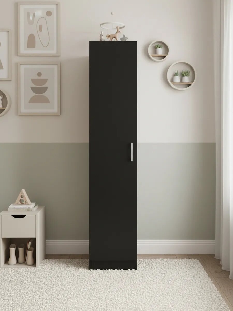 Шкаф пенал FRESTER распашной с полками в спальню прихожую балкон, от производителя