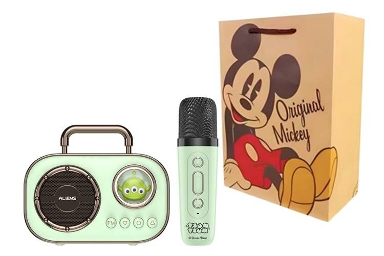 Bluetooth-колонка Disney Dual Band шумоподавляющая, green three-eyed - single microphone, длительное