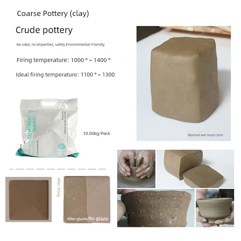 Креативная глина, фарфоровая глина, высокобелая глина из Цзиндэчжэня, сверхбелая глина, глина для обучения гончарному