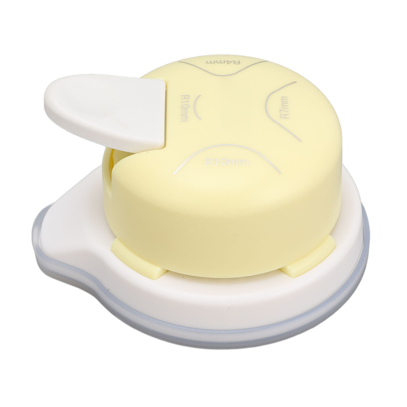 4-в-1 дырокол для закругления углов, портативный дырокол для бумаги, фотокарточек, желтый