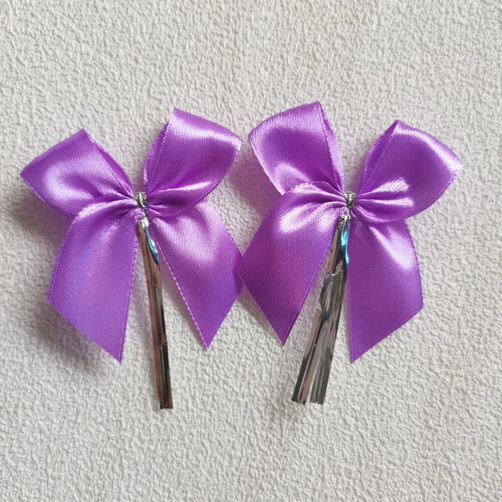 Банты из атласной ленты shinysun 6 см Сиреневый, purple 2
