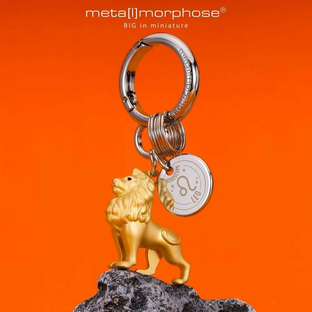 Бельгийский бренд Metalmorphose брелок-Лев - коллекция знаков зодиака, королевский аксессуар (23.07-22.08)