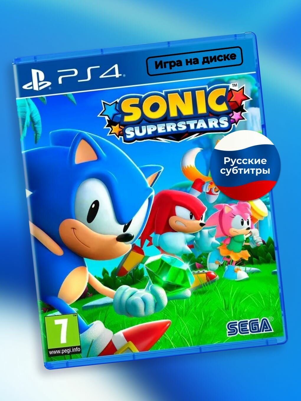 Видеоигра Sonic Superstars PS4 диск Соник с русскими субтитрами
