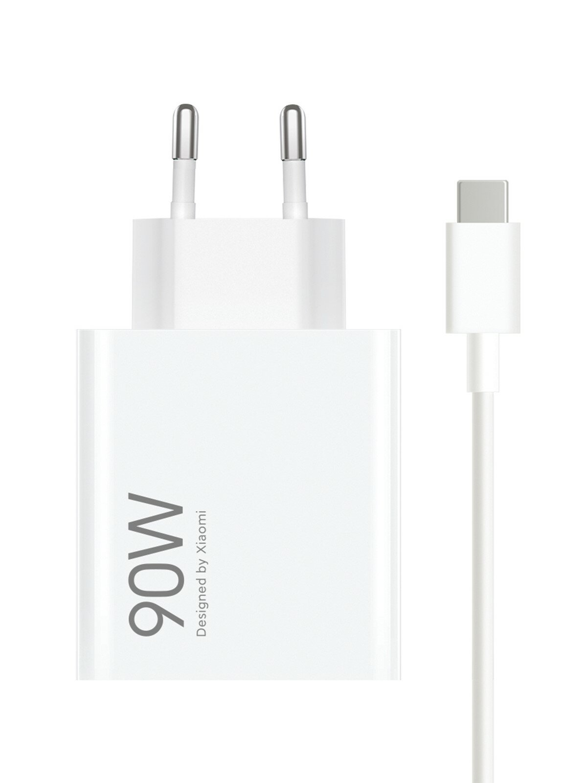 Сетевое зарядное устройство 90W HyperCharge Combo (Type-A), с кабелем, цвет белый