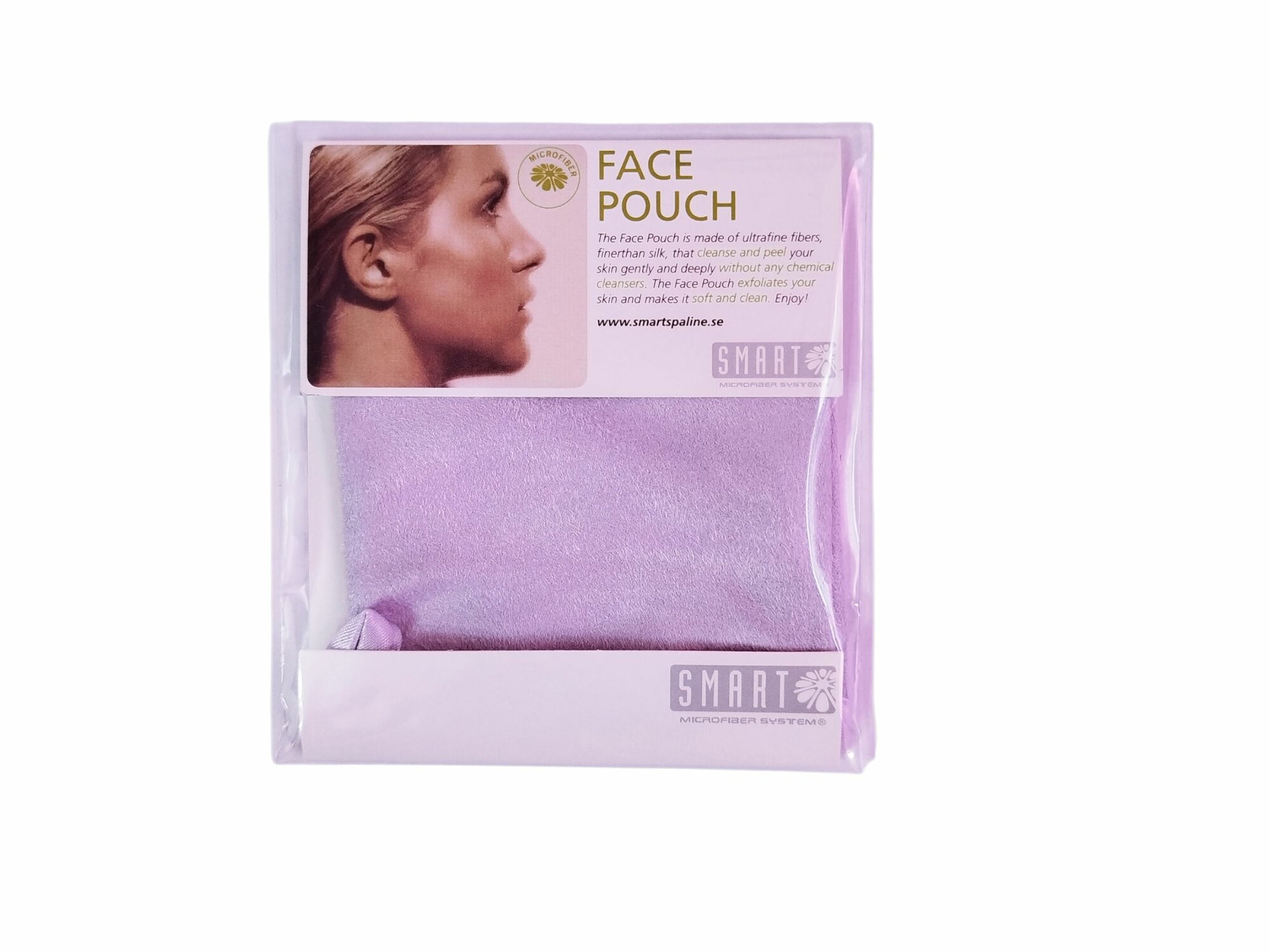 Варежка для лица из рассечённого микроволокна, уход за кожей, сиреневая