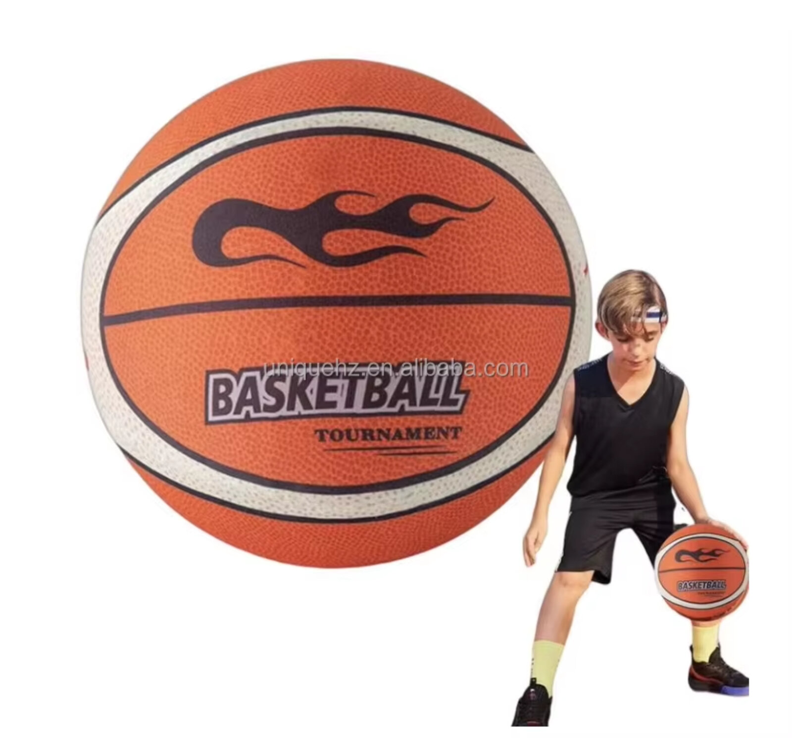 2024 Silent Basketball Dribbling Indoor, Low Noise Foam Training Ball for Kids, Lightweight Quiet Basketball, No Sound Uncoated High-Density Ball-Size 7