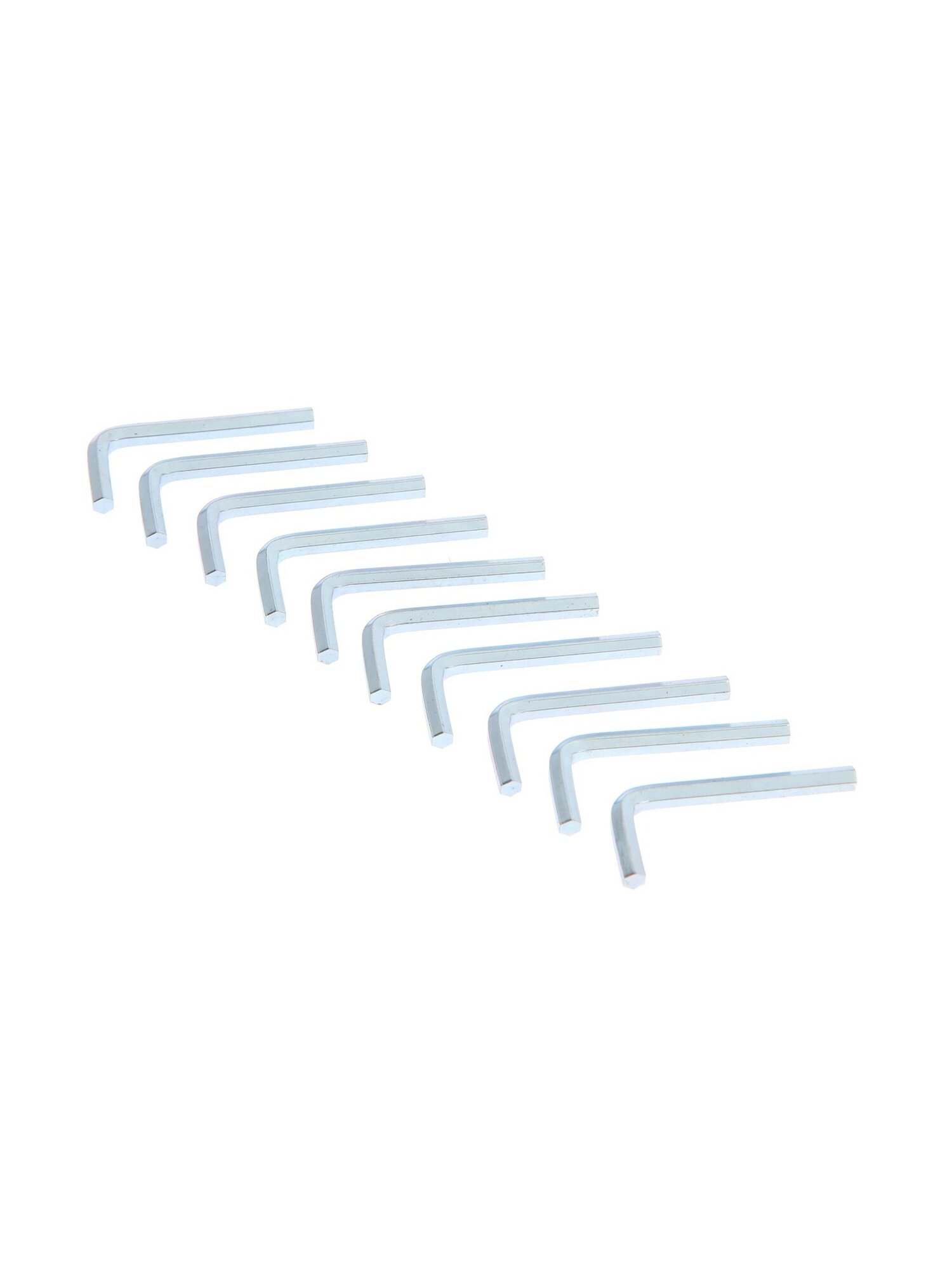 Ключ мебельный тундра, шестигранный Г-образный, сталь 45, 4 мм, 10 шт.