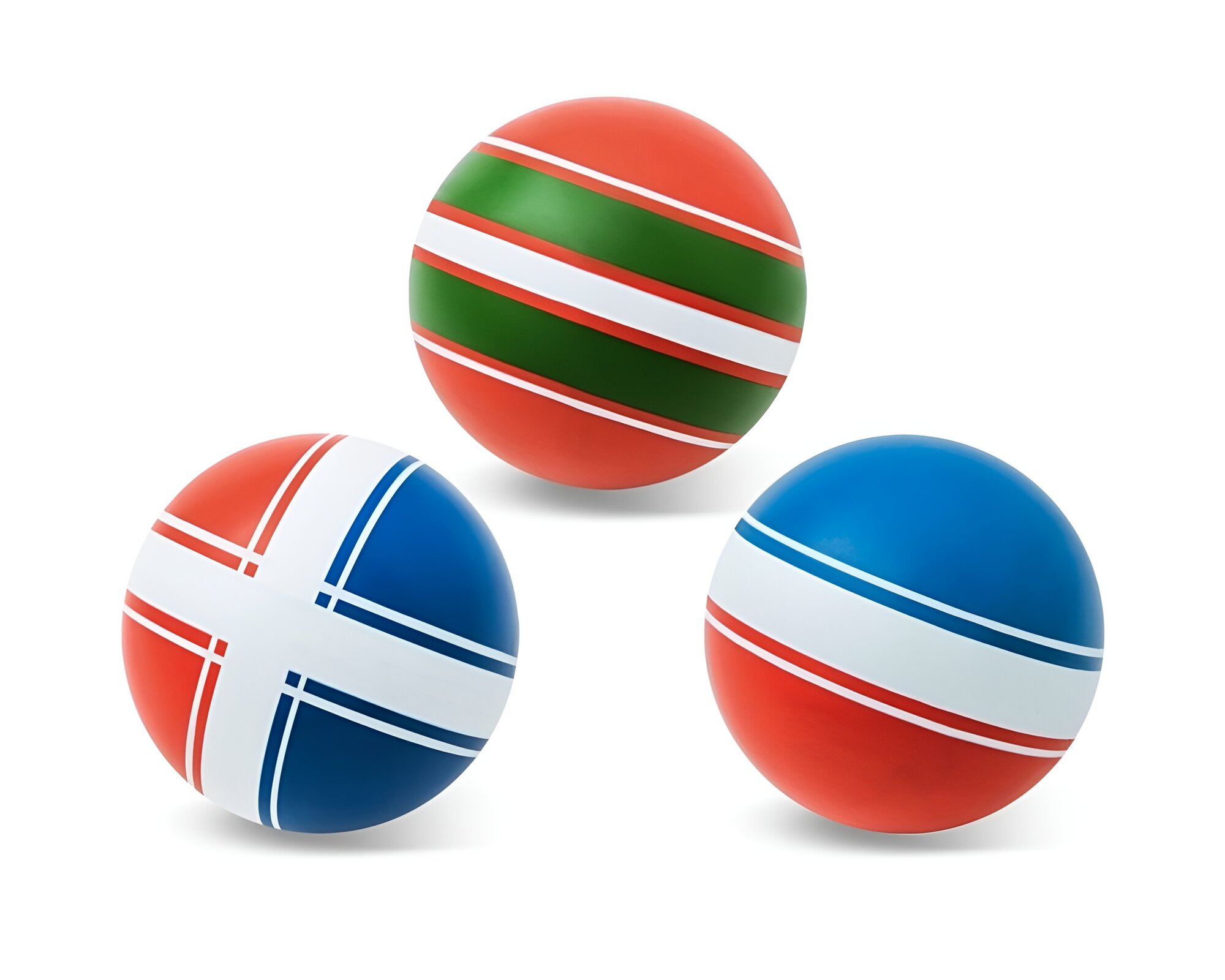 Мяч резиновый детский "Поймай" 75 мм, классика, 3 шт, в ассортименте