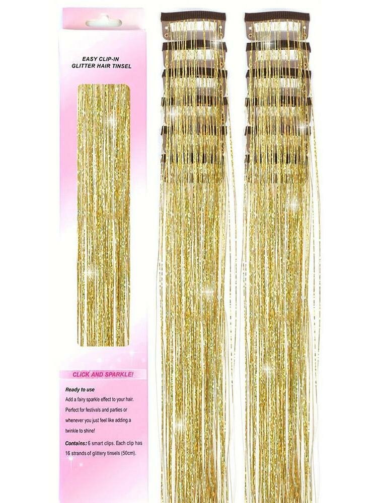 Кусок парика из лазерной золотой проволоки