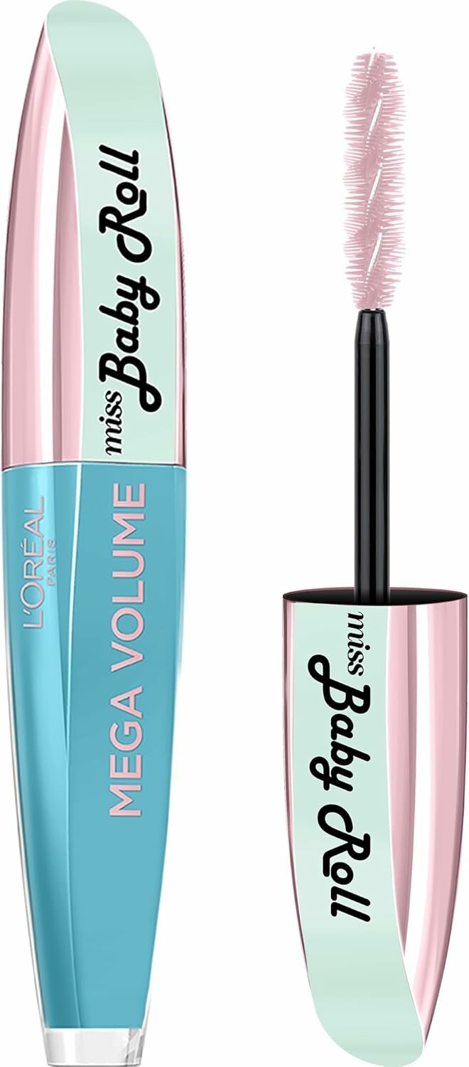 L'Oreal Paris Miss Baby Roll Mascara Bright Teal тушь для ресниц, оттенок бирюзовый