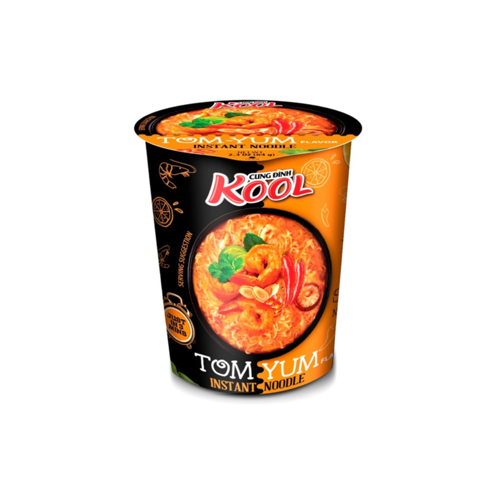 Лапша быстрого приготовления Kool со вкусом Том Ям 64 г, Вьетнам
