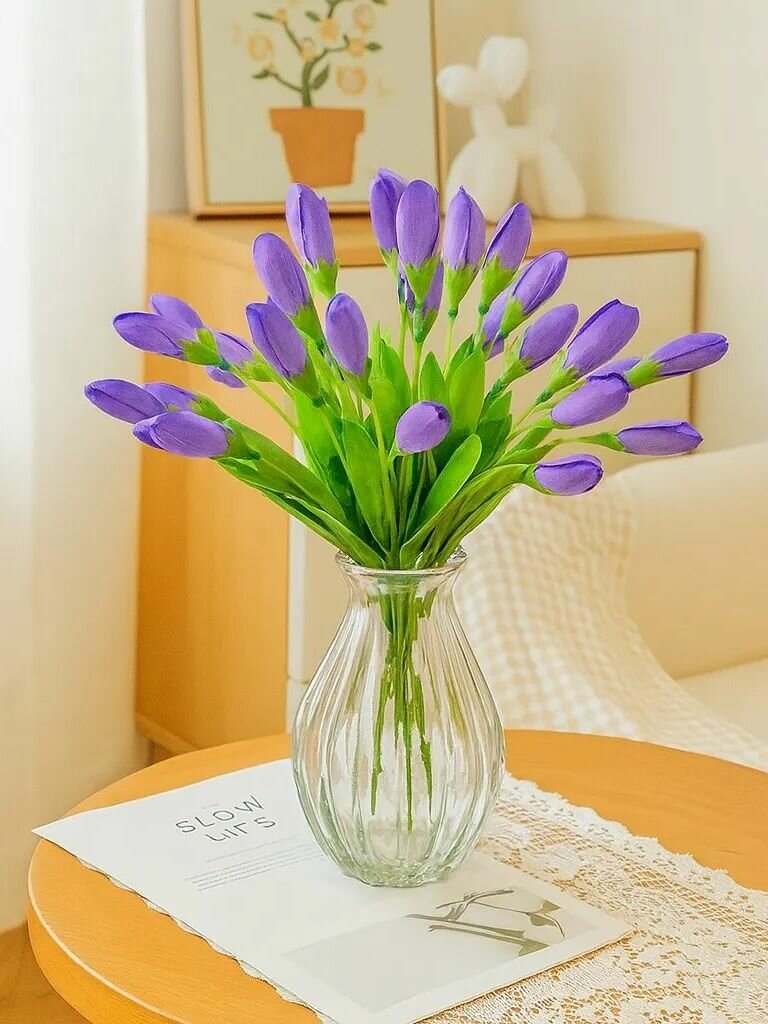 Искусственные цветы Крокусы 1шт.