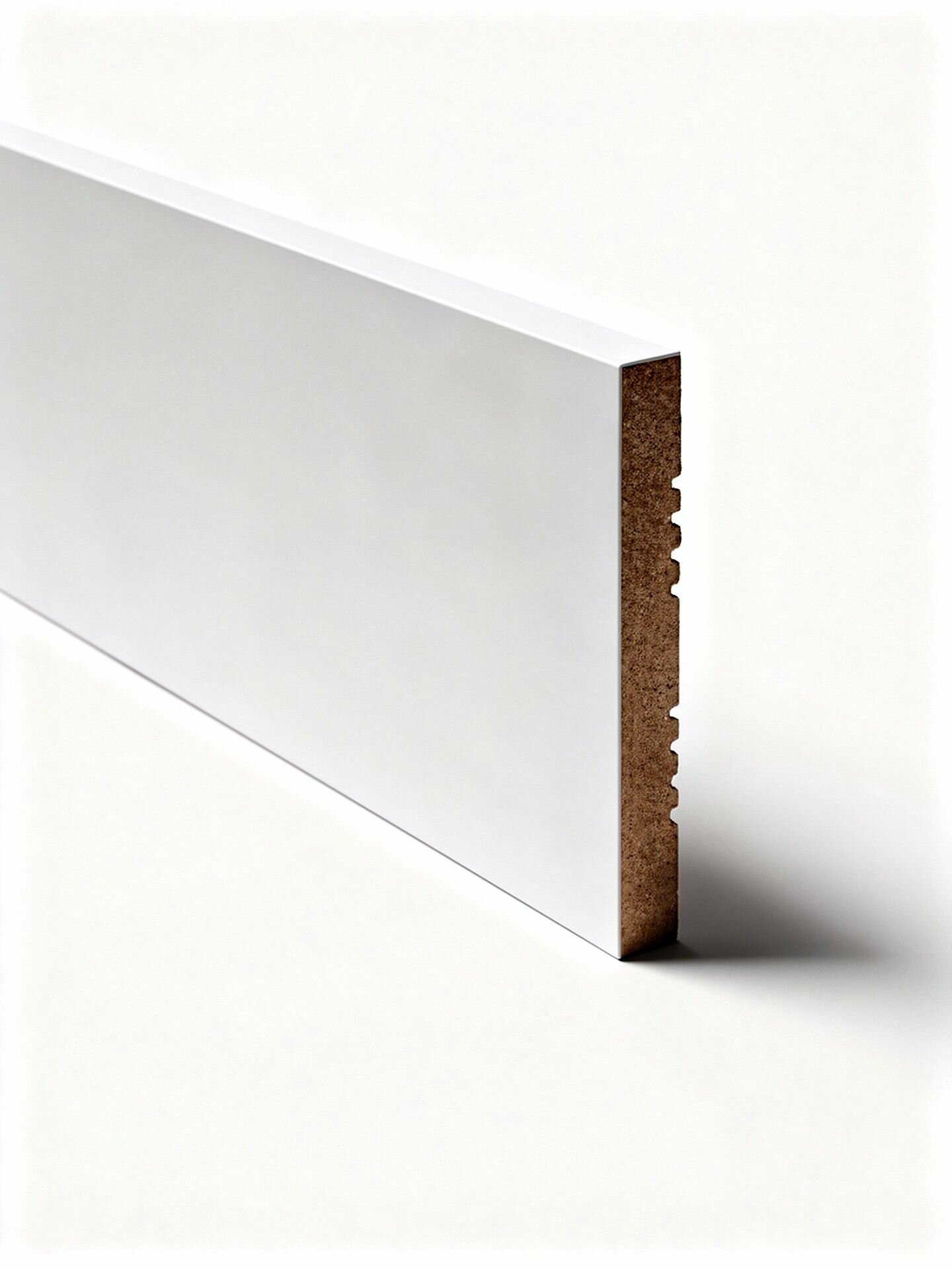 МДФ вставка, грунтованная под покраску для скрытого плинтуса 80мм