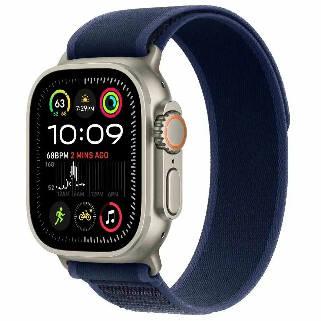 Умные-часы Apple Watch Ultra 2 49mm Natural Ti Blue Trail Loop S/M