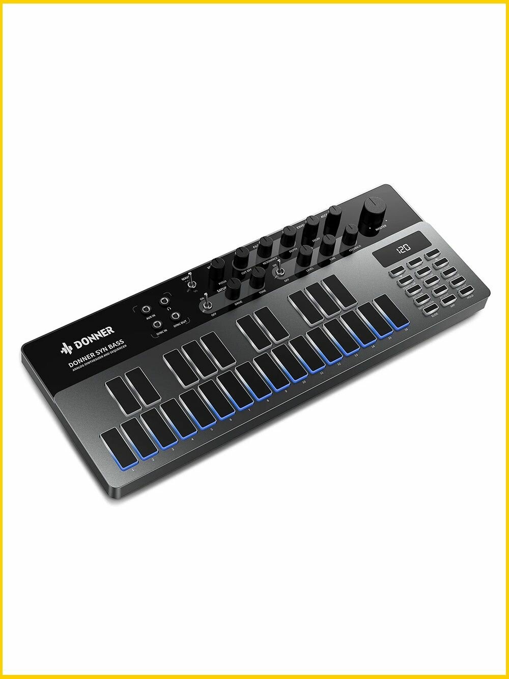 Эксклюзивный портативный синтезатор Donner ESSENTIAL B1