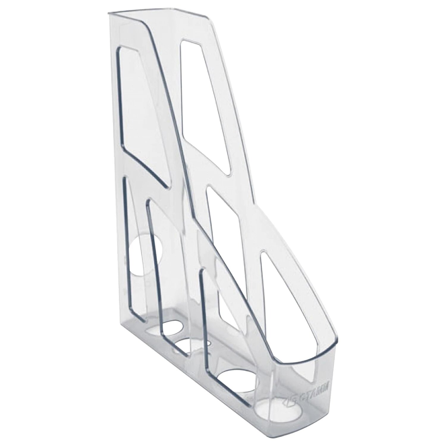 Лоток вертикальный для бумаг "Лидер" (25075300 мм), прозрачный, ЛТВ-30454