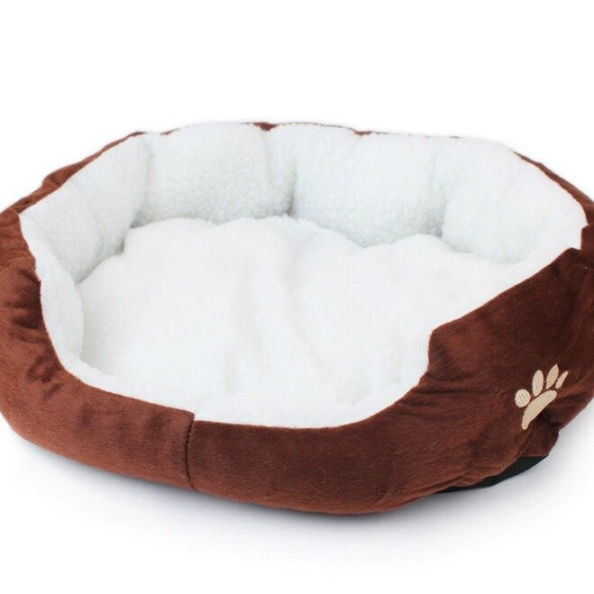 Осень и зима теплая овечья собачья будка маленькая собачья питомница большая маленькая собачья будка кофе_Маленький