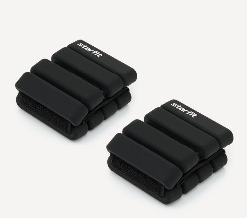 Утяжелители силиконовые STARFIT WT-601 1 кг, черный