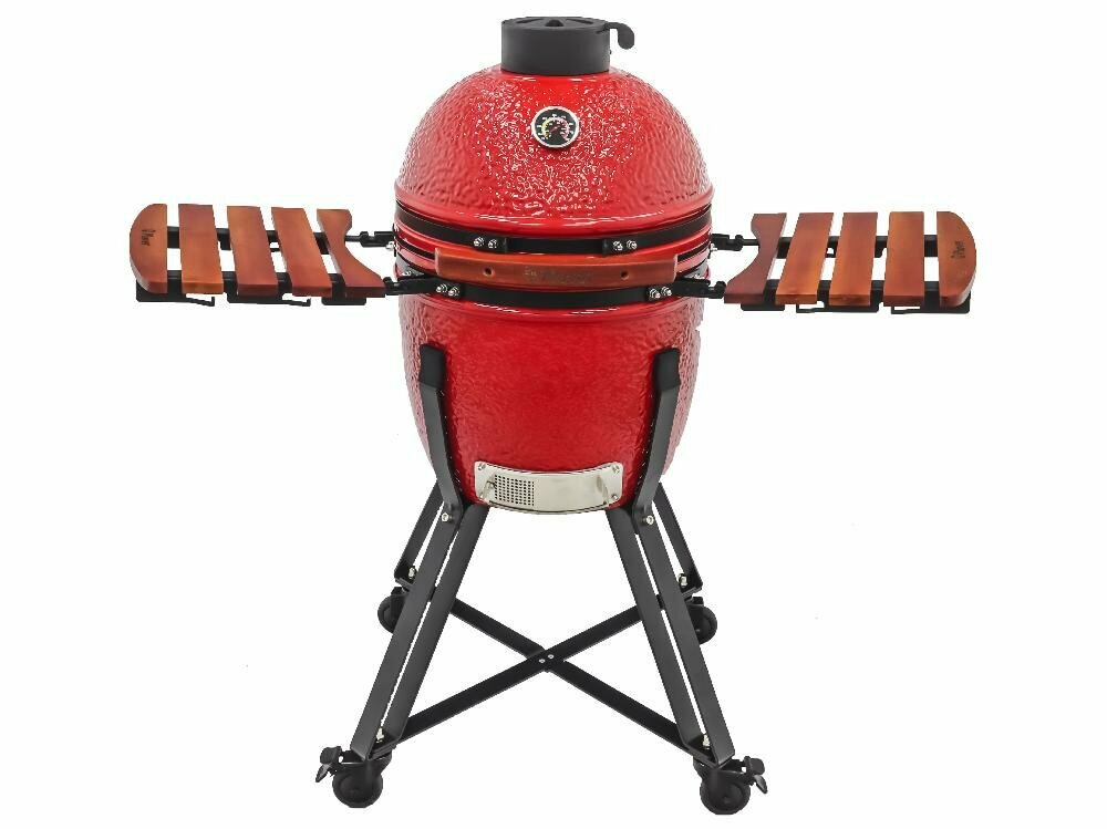 Керамический гриль барбекю SE-18 (красный), 46 см / 18 дюймов, Plover