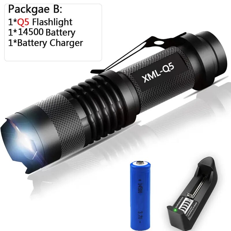 Фонарик XINYI 8000LM Q5/T6/L2 B