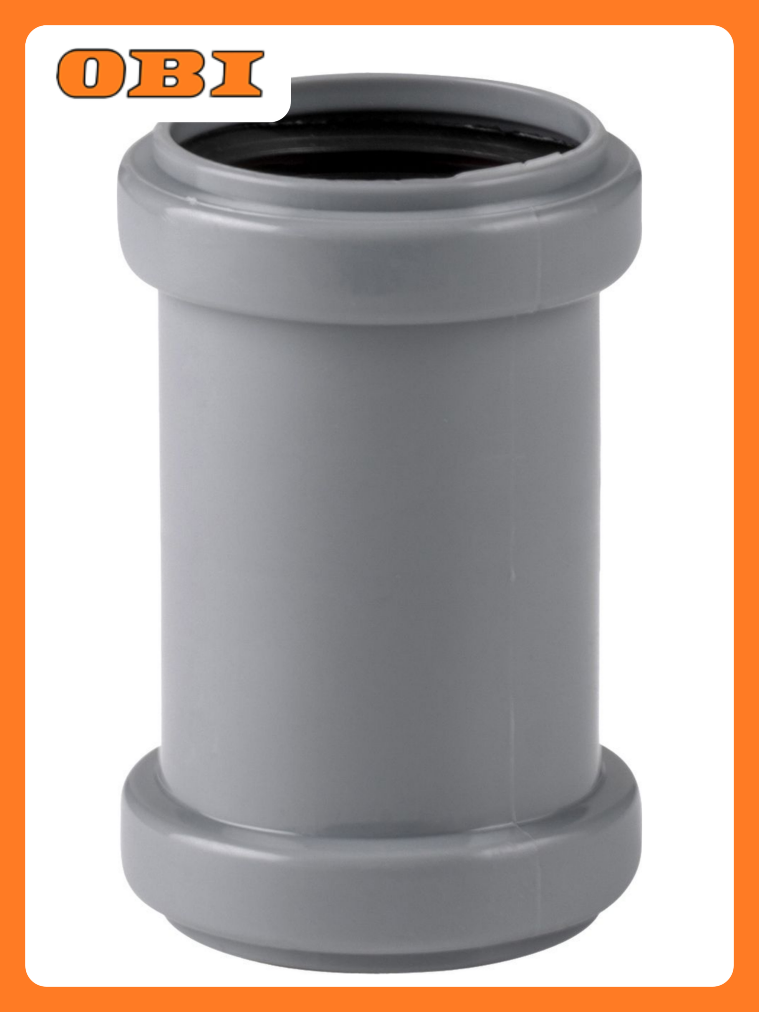 Муфта соединительная Политрон ВК ПП 50, полипропилен, серая, 1 шт