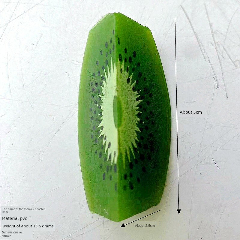 Искусственные фрукты: кусочки и кубики киви, декор для тортов, аксессуары для оформления, имитация фруктового блюда,
