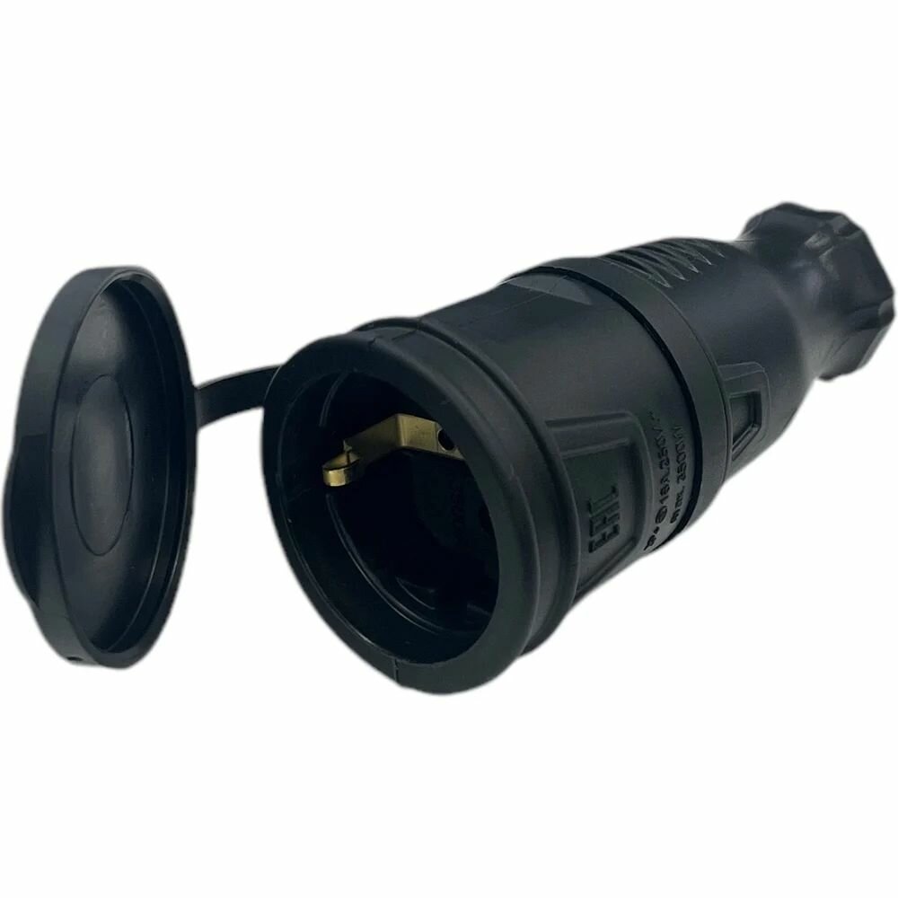 Каучуковая розетка iTOK iCONNECT i-KI-KR-ICONNECT-1PEN-IP44-BLACK от ELEMENTX