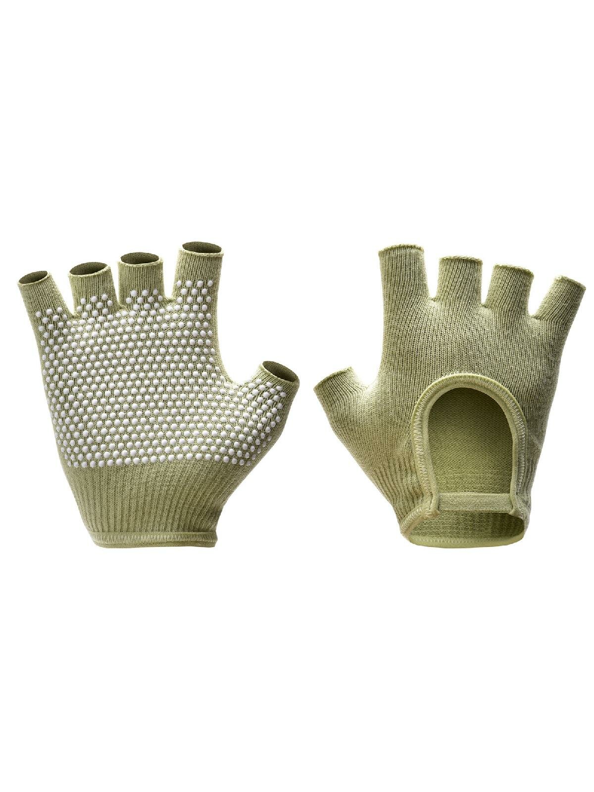 Перчатки для спортзала Спортивные перчатки Перчатки на полпальца Дышащие перчатки для пилатеса для женщин