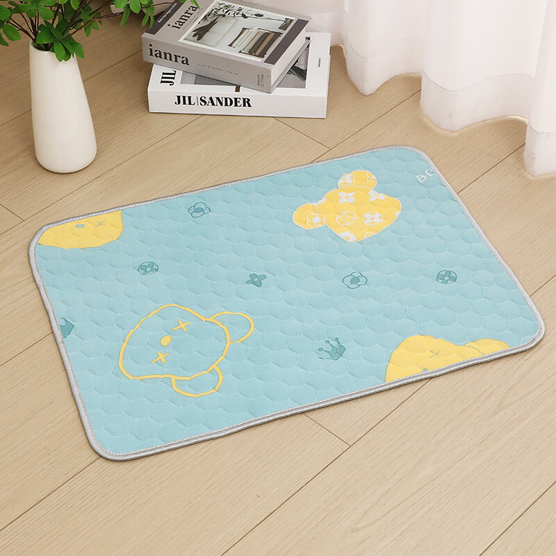 Green Bear Ice Bean Охлаждающий Коврик 50x40см для Животных до 3кг, Подстилка для Средних Собак и Кошек, Легкий Коврик