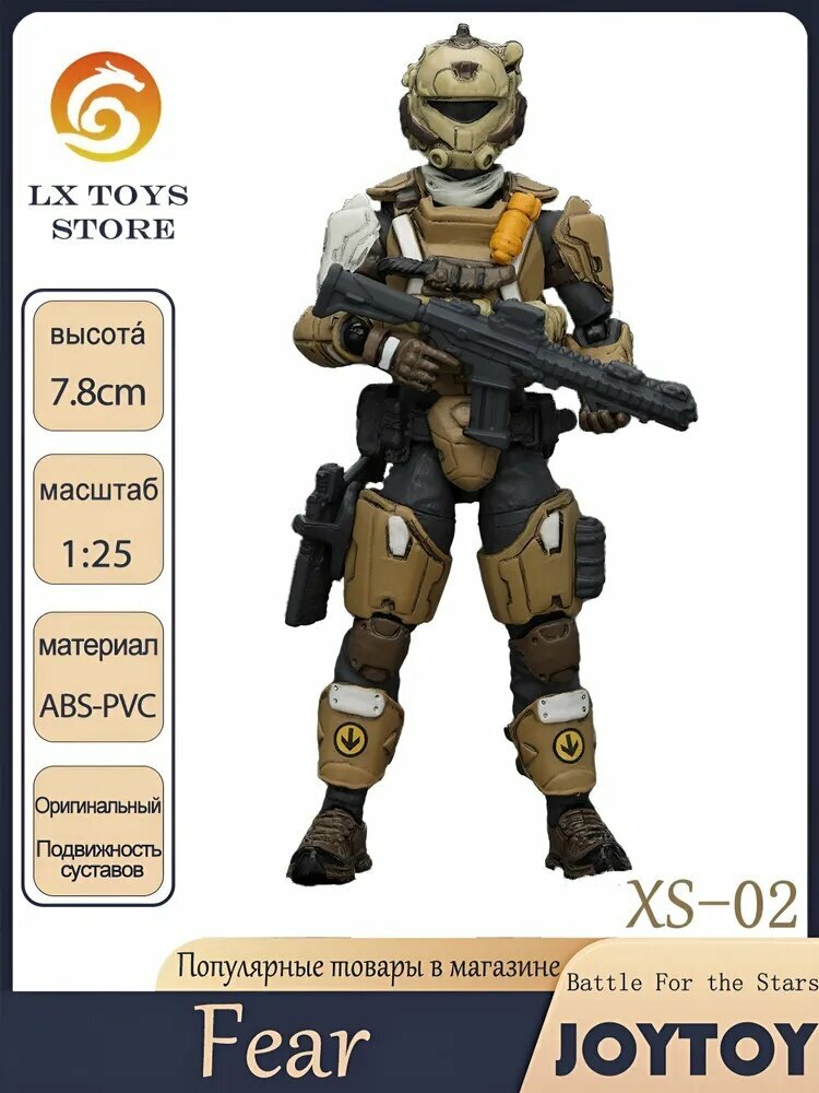 Подвижная фигурка 1/25 JOYTOY Battle For the Stars Fear XS 02 Assault type Pilot, Коллекция игрушек на день рождения LingXi toys