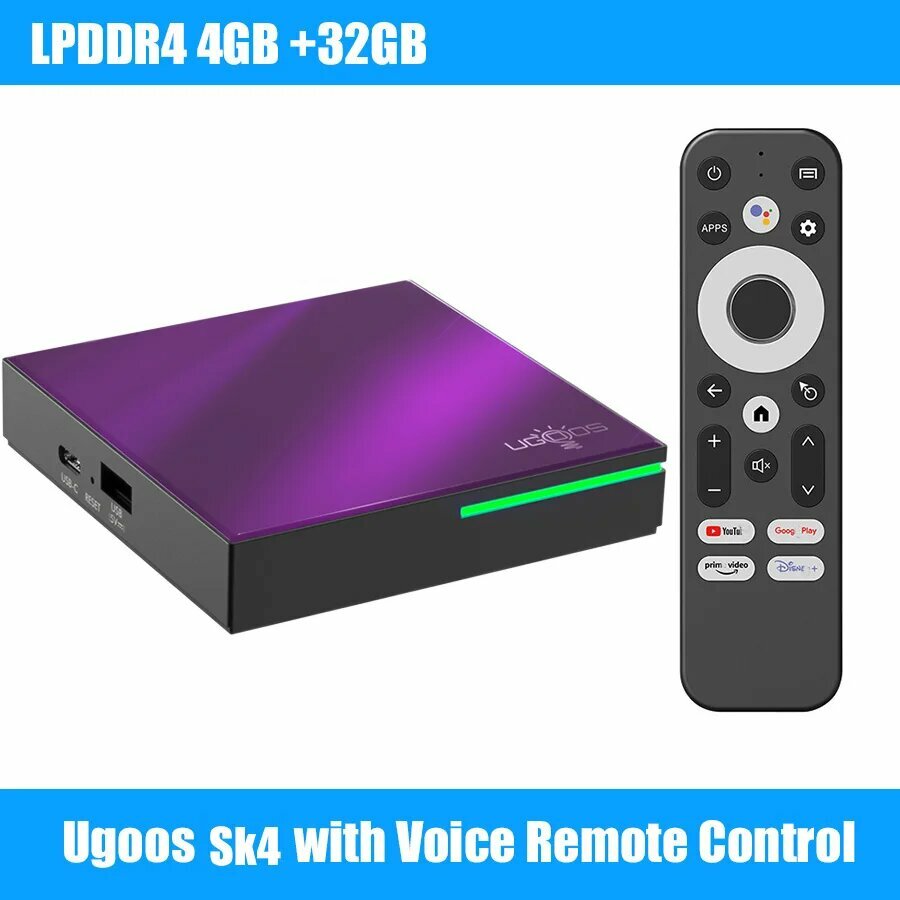 Ugoos SK4 TV Box Android 14 4/64 ГБ