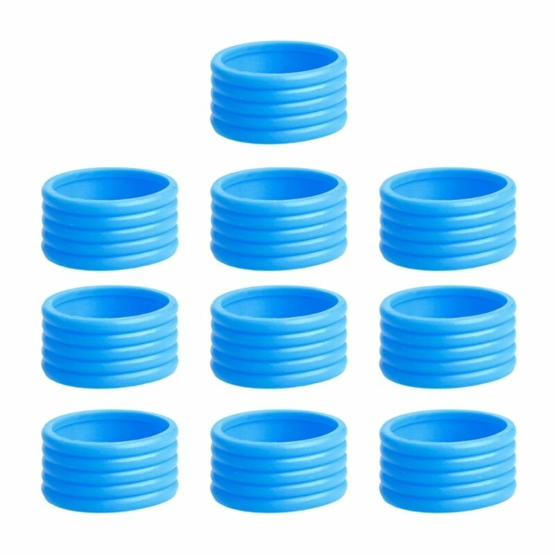 10 штук силиконовых колец для ручки ракетки