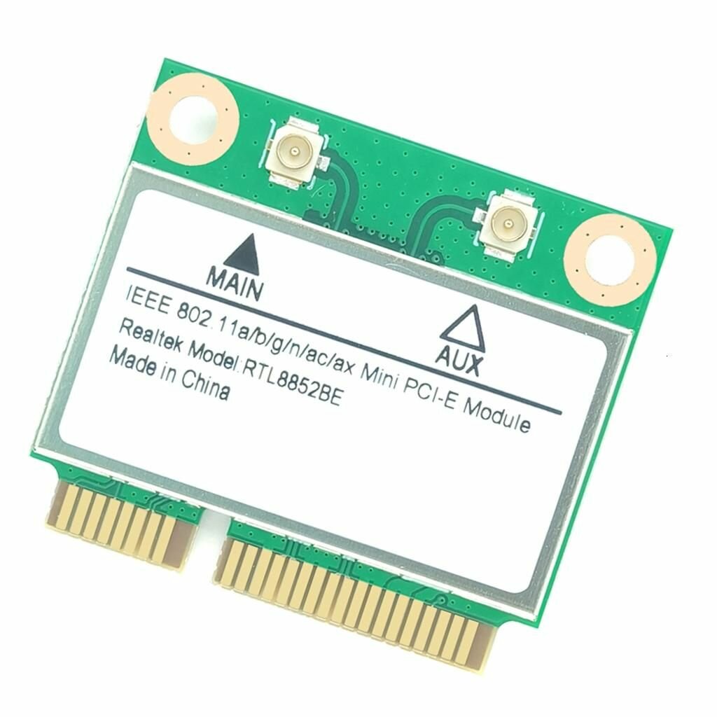 WiFi 6 Беспроводная карта RTL8852 2.4Ghz и 5Ghz 1800M Бесшовное сетевое соединение для ноутбуков и ПК