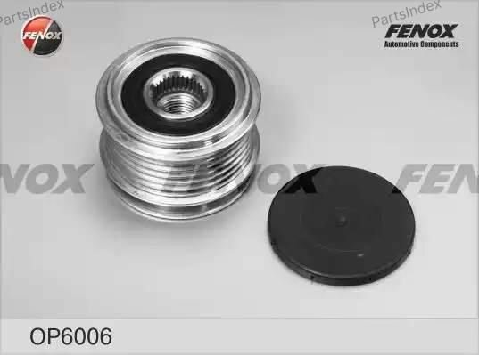 Обгонная муфта генератора Audi A1 10-, A2 01-05, A3 96-13, A4 01-09, A6 04-11, Q3 11-, VW Passat 05-, FENOX OP6006