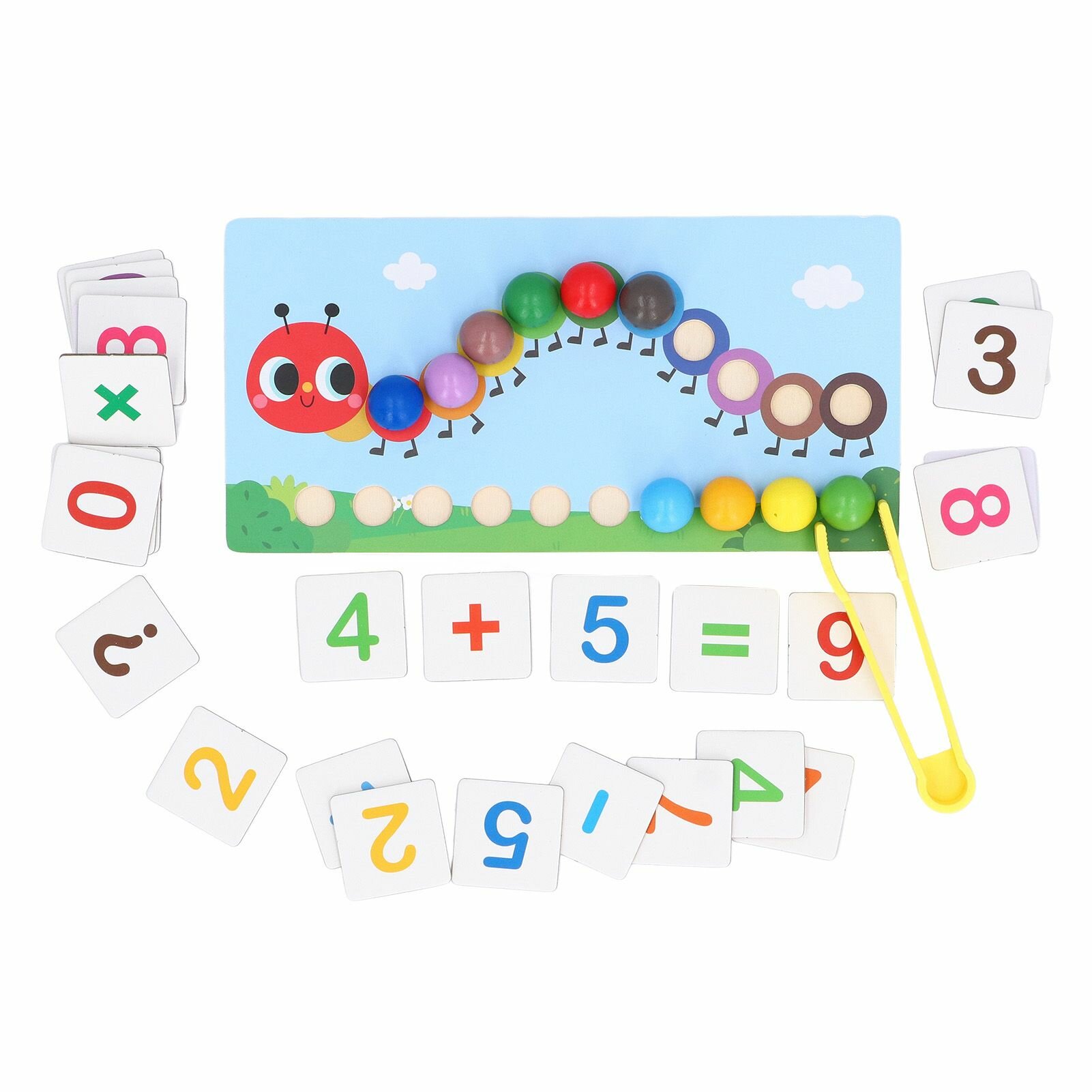 Деревянные бусины-клипсы для счета и цветов