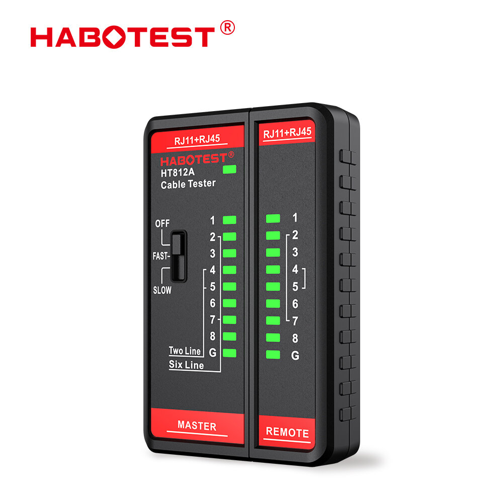 HABOTEST Измеритель кабеля HT812A Трекер RJ11 RJ45 Инструмент для поиска проводов