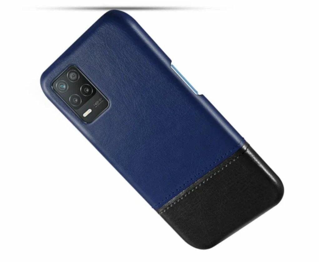 Чехол-накладка "Чехол. ру", для Realme Narzo 30, кожа, двухцветный, защита