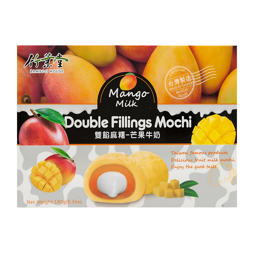 Bamboo House моти десерт с манго и молочным пудингом двойная начинка 180 гр