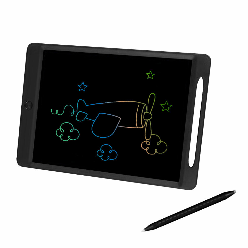 LCD Writing Tablet 11.5 Inch, Электронная доска для письма и рисования с стиранием, Детская и взрослая доска, Защитная для глаз, Дoodle Pad для школы и офиса, Цвет корпуса: Черный/Синий/Розовый/Зеленый (Выбор), Цвет рукописи: Монохромная
