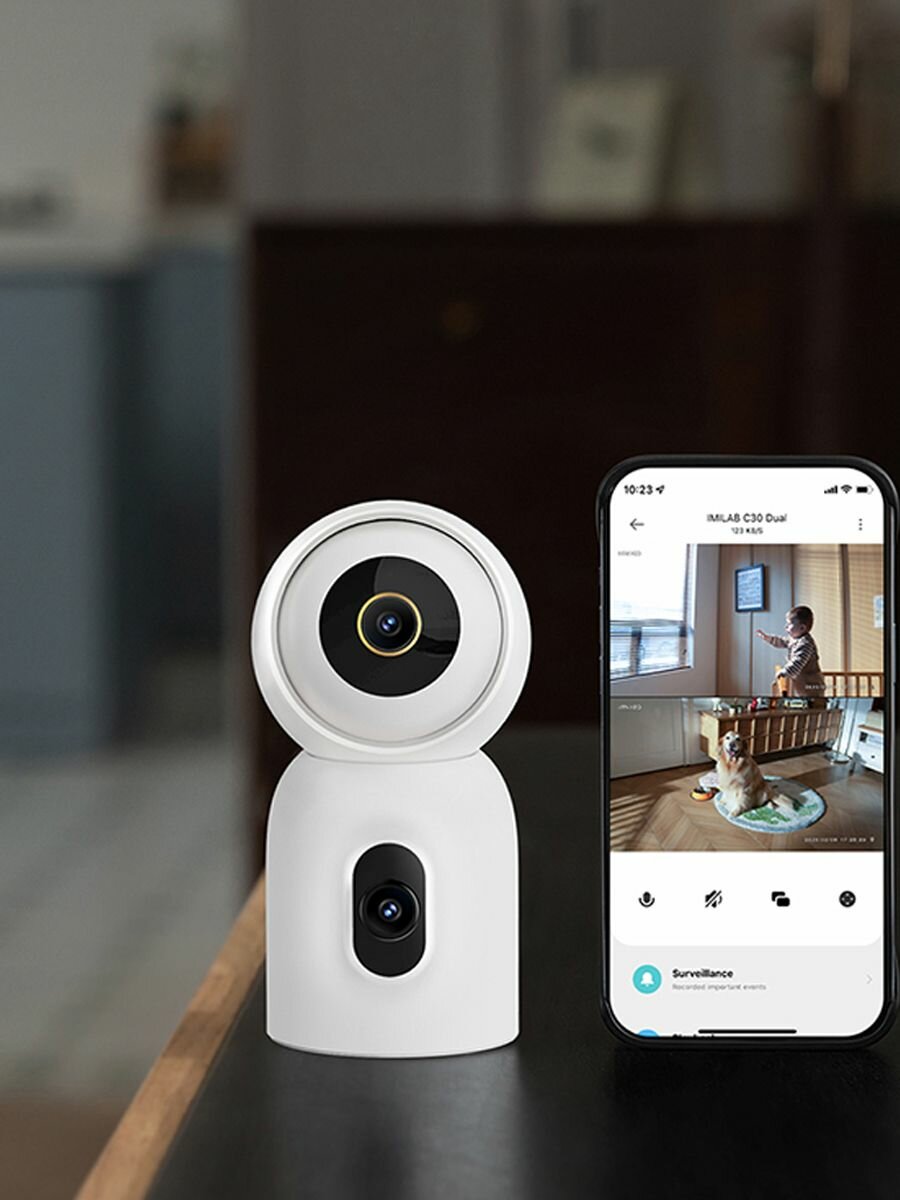 Камера видеонаблюдения wifi для дома IMILAB C30 , IP-камера с двумя модулями 3k+3k Xiaomi Mi Home (CMSXJ111A)