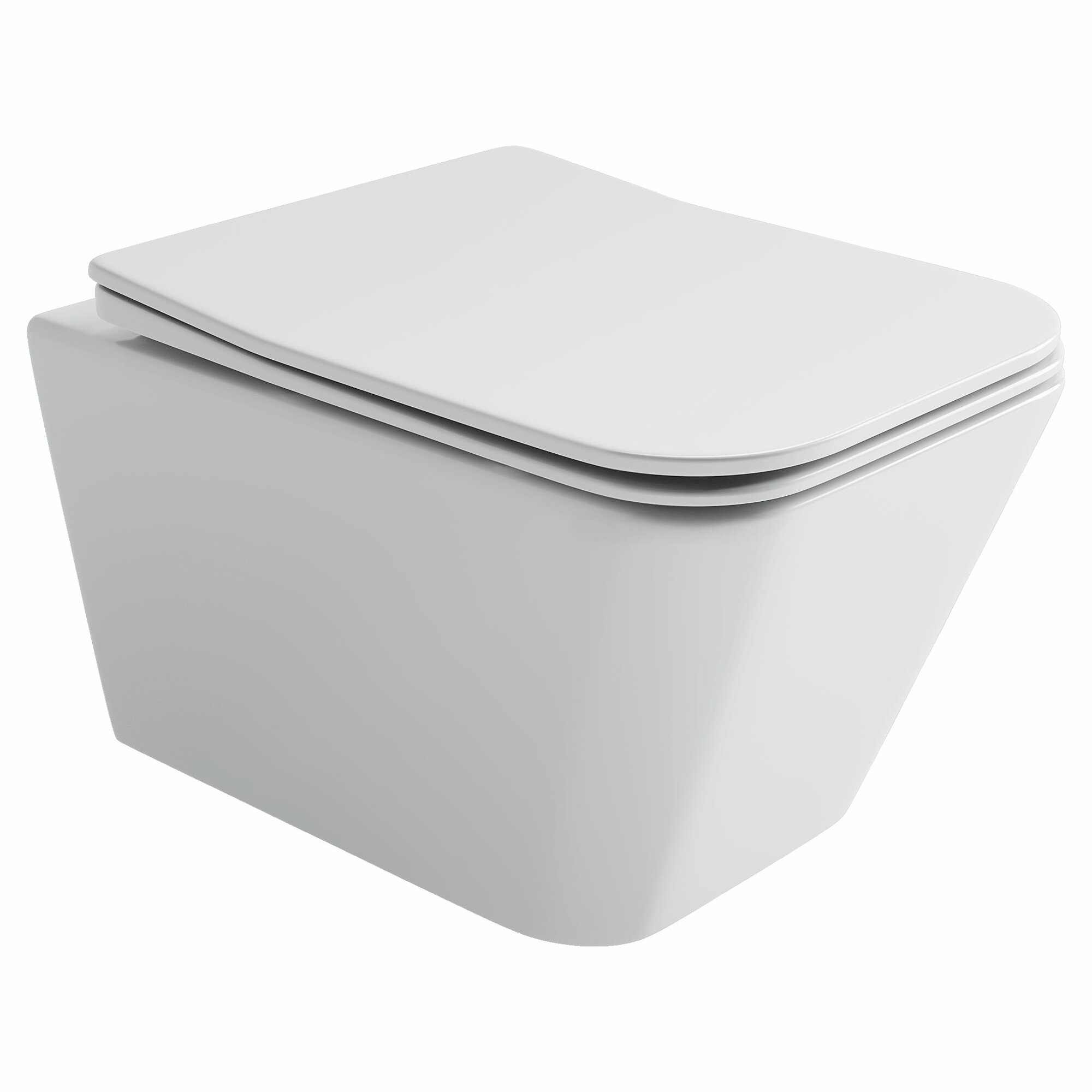 Унитаз подвесной Ceramicanova Миро (Miro), торнадо 3.0, сиденье микролифт, белый, CN11003T, Фарфор, смыв Торнадо