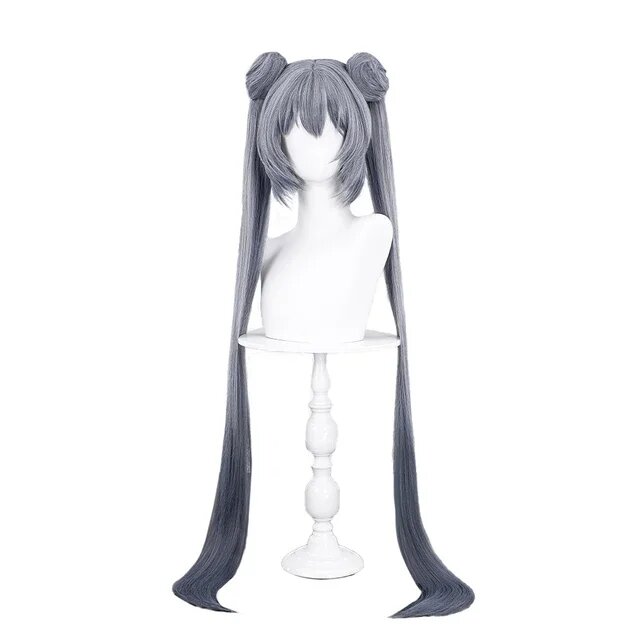 Серый парик для косплея Snow Mikuu 2026