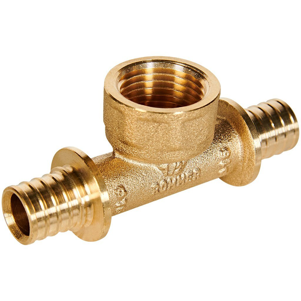 Тройник переходной 16 x 1/2" (ВР) аксиальный для труб PEX ROMMER (RFA-0028-001612)