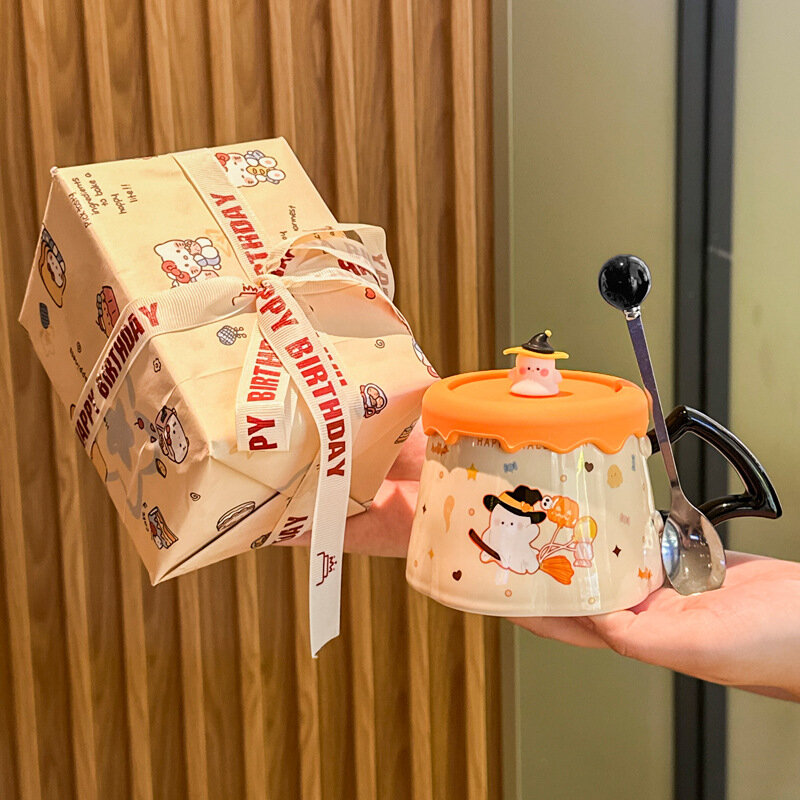 Милая керамическая кружка в виде привидения — отличный подарок на день рождения, идеально подходящий для лучших подруг или в качестве подарка к началу учебного года/выпускному.