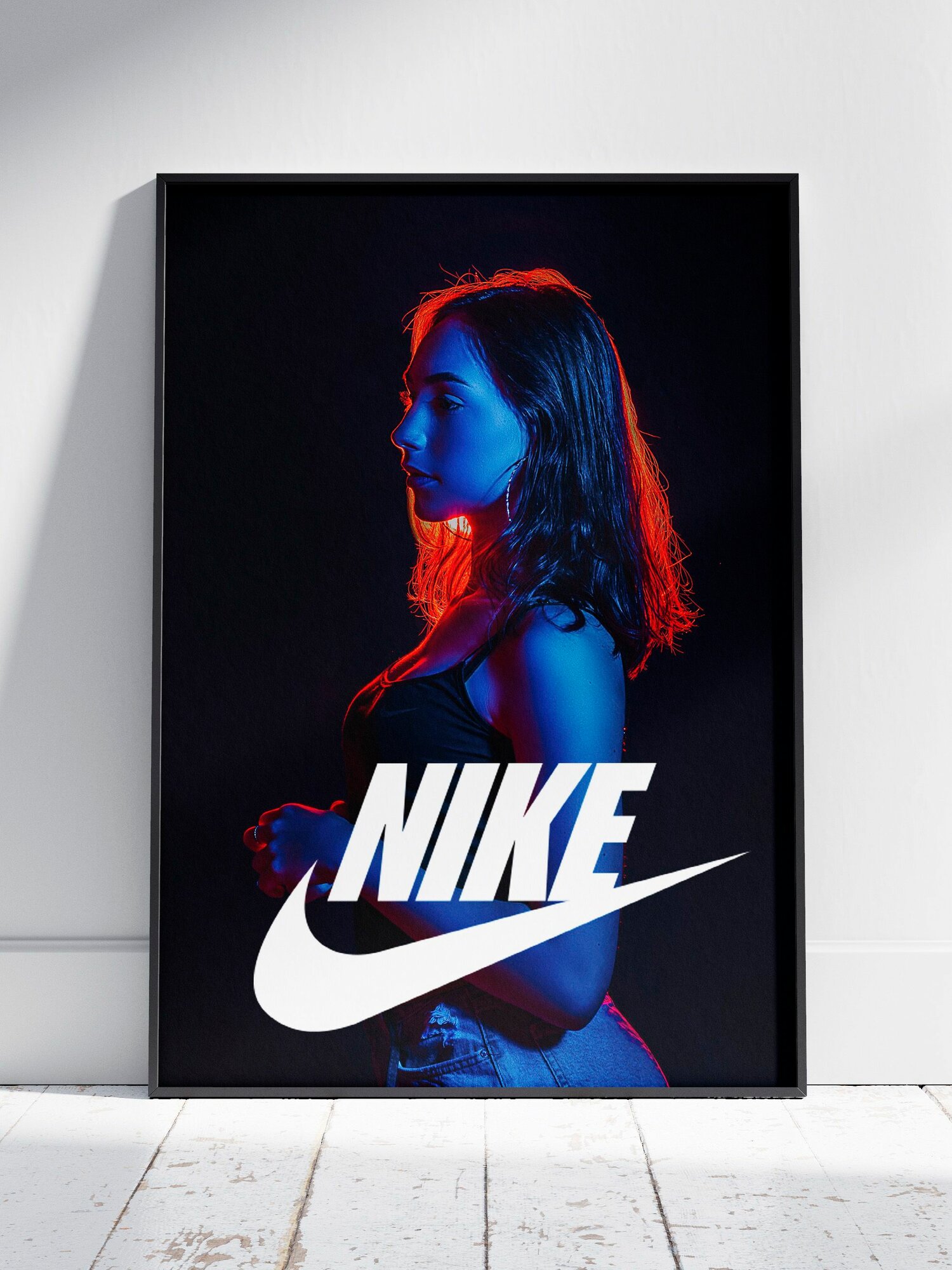 Плакат на стену для интерьера Бренды (Найк - Nike 4) - Постер по моде и одежде формата A4 (21x30 см)
